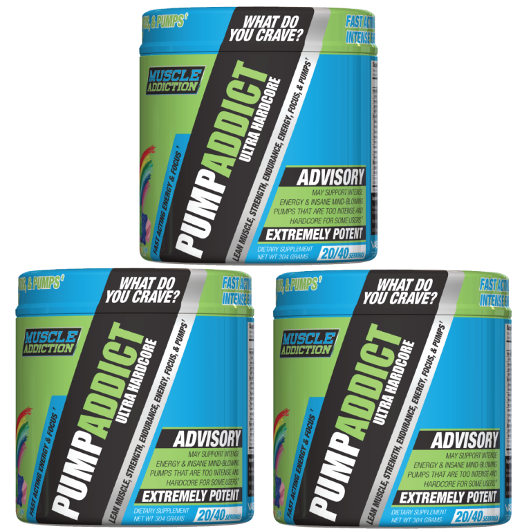 Pump Addict Ultra Hardcore - 3 Pack - Muscle Addiction